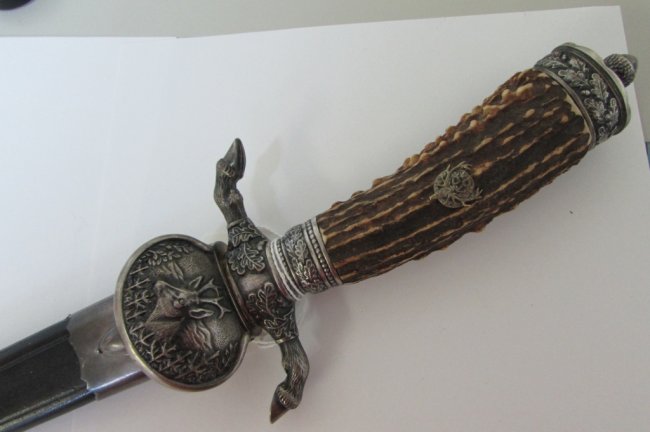 1936 GERMAN FORESTRY DAGGER SCABBARD CARL EICKHORN : Lot 22