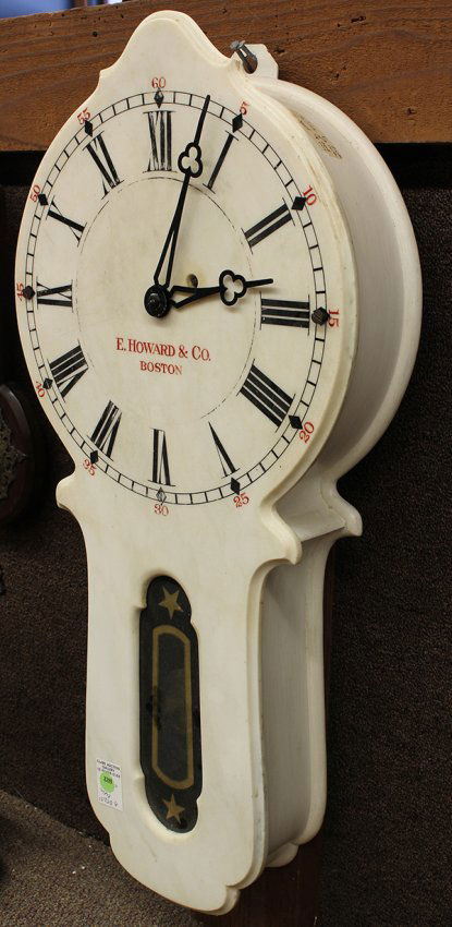 E. Howard & Co. No. 28 marble faced wall clock, 19th c : Lot 2398