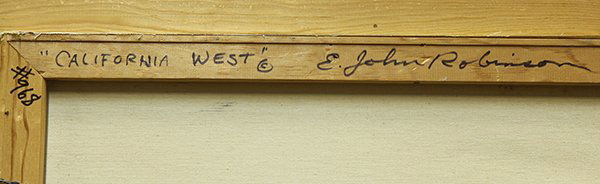 Painting by E. John Robinson : Lot 2170