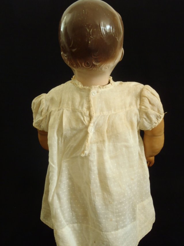 1940-1945 Magic Skin Baby Doll 20" tall with cloth body : Lot 111