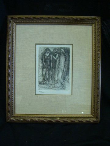 293A: The Three Graces, Picasso LE 500/1500 Etching : Lot 293A