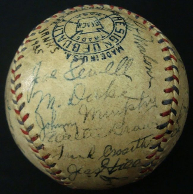 1935 New York Yankees Team Signed Baseball, (28) : Lot 178