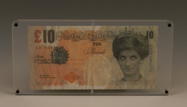 Banksy Di Faced Tenner 10 Pound Note : Lot 7