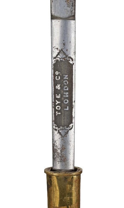 91. Masonic Templar Knights Sword Cane-19th Century-Bla : Lot 91