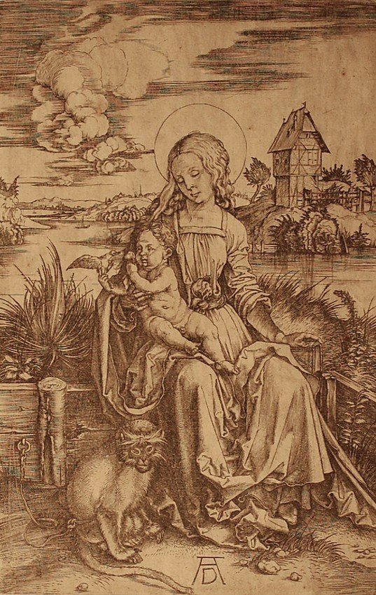 Albrecht Durer original engraving watermarked 1495 : Lot 84