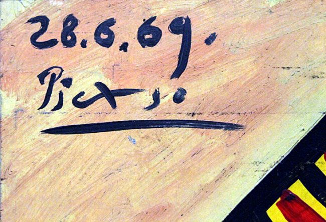 Bust of a Man 1969' - Oil on Paper - Pablo Picasso : Lot 163