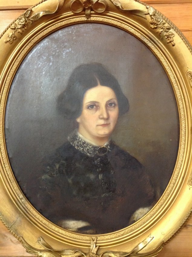 Elizabeth Patton-Crockett - Oil On Canvas Portrait : Lot 83