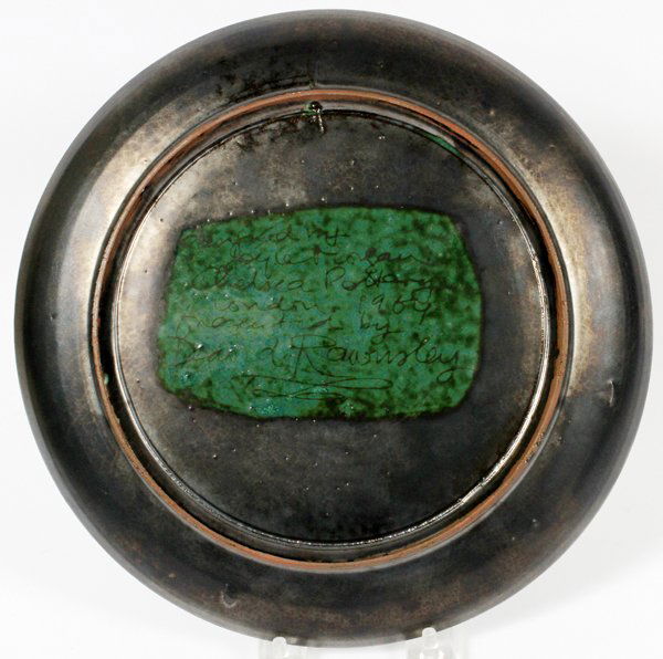 DAVID RAWNSLEY CHELSEA ART POTTERY PLATE : Lot 91221