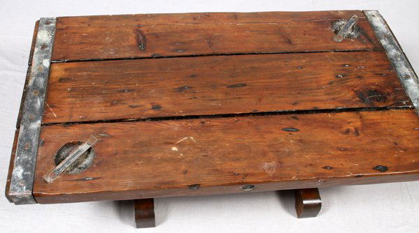 WWII LIBERTY SHIP HATCH COVER CONVERTED INTO TABLE : Lot 60219