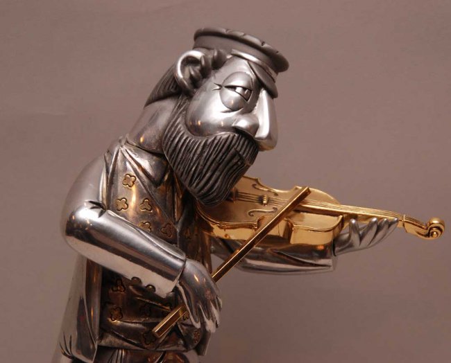 Frank Meisler "Hasidic Fiddler" Sculpture Edition 237 / : Lot 403
