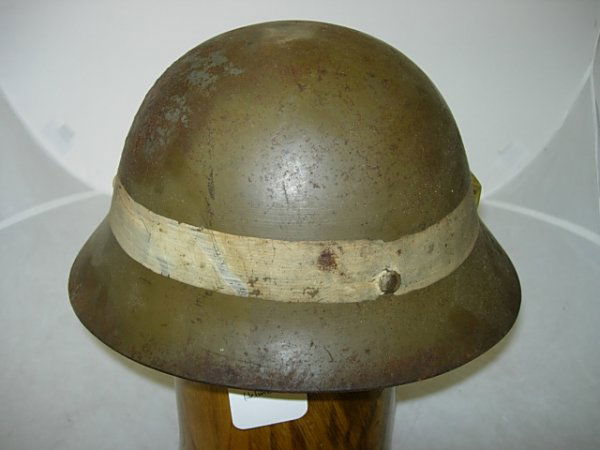 WWII JAPANESE IMPERIAL ARMY HELMET TYPE 92 : Lot 144