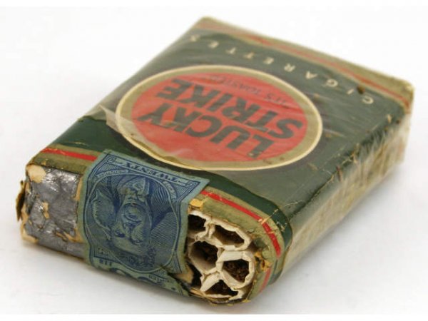 WWII GI GREEN 1939-1940 LUCKY STRIKE PACK FULL : Lot 77132