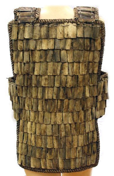OLD SULAWESI TORAJA WARRIOR BONE PLATE ARMOR : Lot 71251