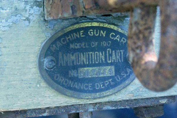 US MODEL OF 1917 MACHINE GUN AMMUNITION CART : Lot 6393