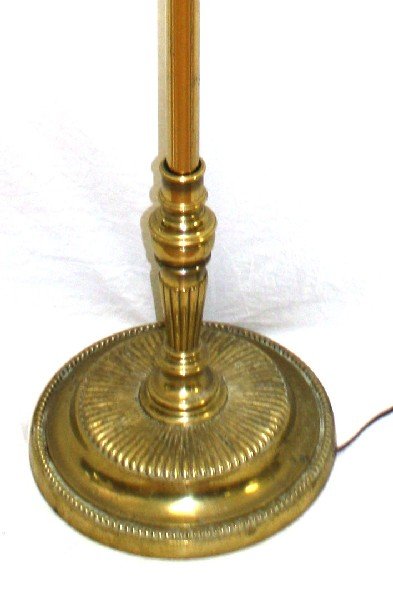 STIFFEL BRASS POLE SWITCH FLOOR LAMP : Lot 2313