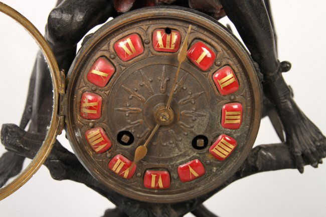 RENAISSANCE REVIVAL CLOCK GARNITURE SET C. 1890 : Lot 450