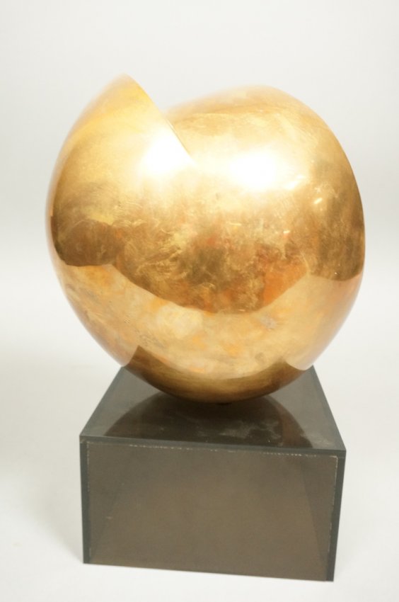 Large High Polished Bronze Modernist Sculpture. A : Lot 8