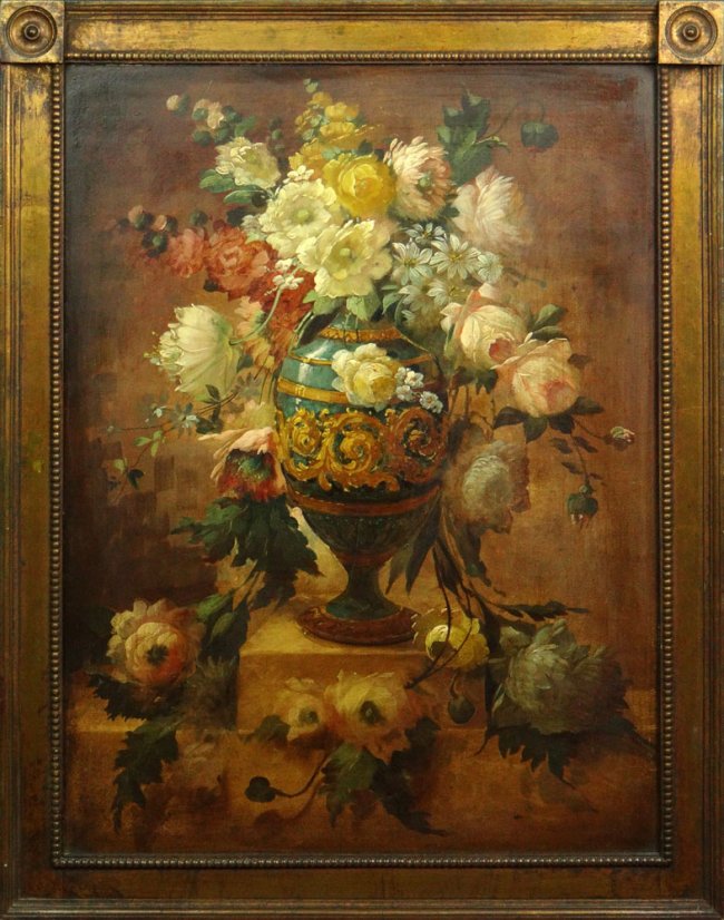 20th Century W. Lembke Oil on Panel Still life Painting : Lot 184
