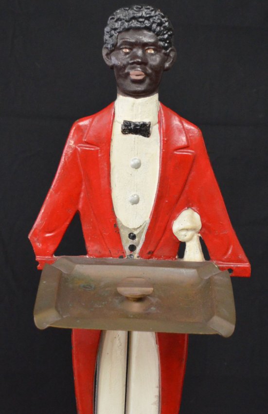 Black Americana Cast Iron Silent Butler Ashtray : Lot 76