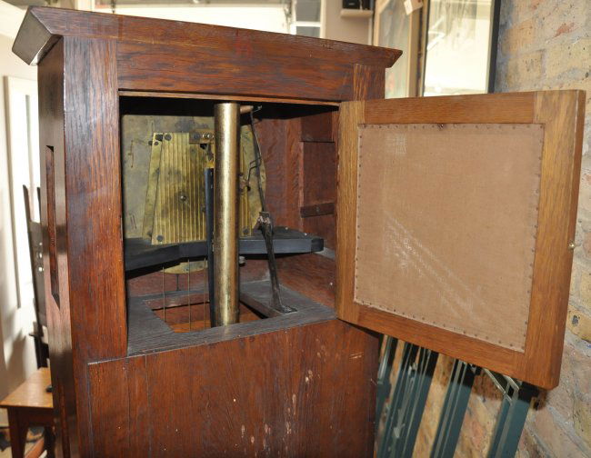 Gustav Stickley tall case clock : Lot 161