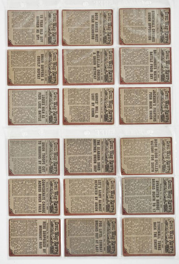 Topps 1962 Civil War News Trading Card Set : Lot 81