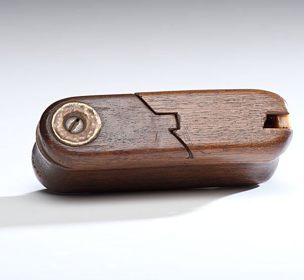 Eskimo Wooden Puzzle Snuff Box From the Collection of : Lot 8
