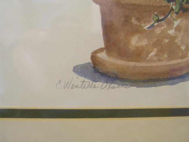 Watercolor - C. Winterle Olson : Lot 498
