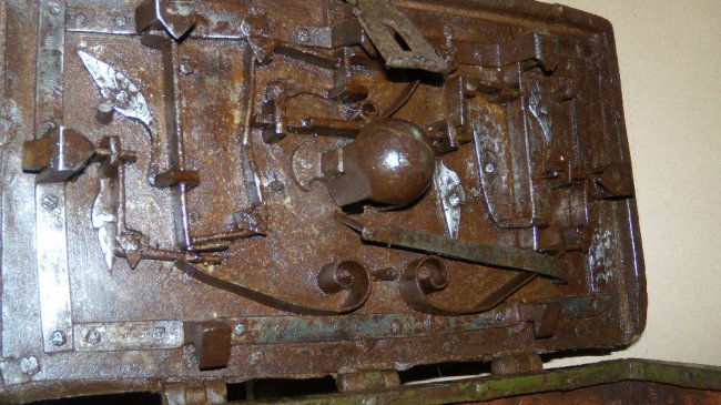 A small iron 'Armada' chest, possibly 17th century, : Lot 662