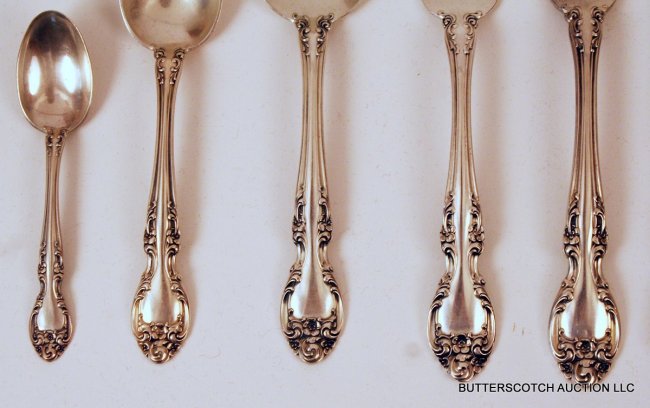 1) GORHAM "MELROSE" PATTERN STERLING SILVER FLATWARE : Lot 1