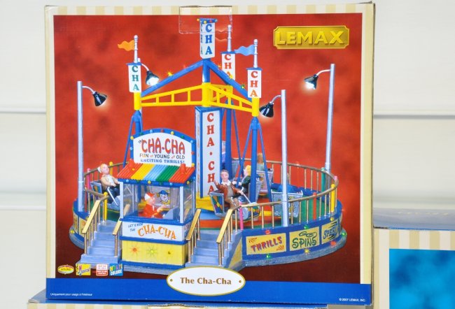 3 Boxed Lemax Carnival Rides : Lot 370