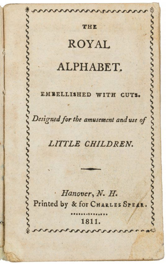The Royal Alphabet 1811 : Lot 365