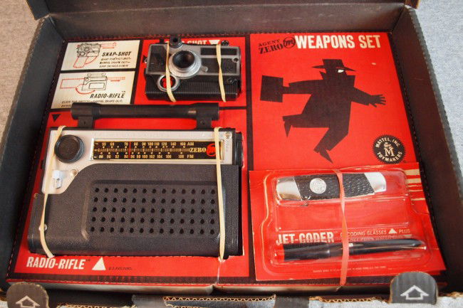 85: Mattel Agent Zero M Spy Cas, complete : Lot 85