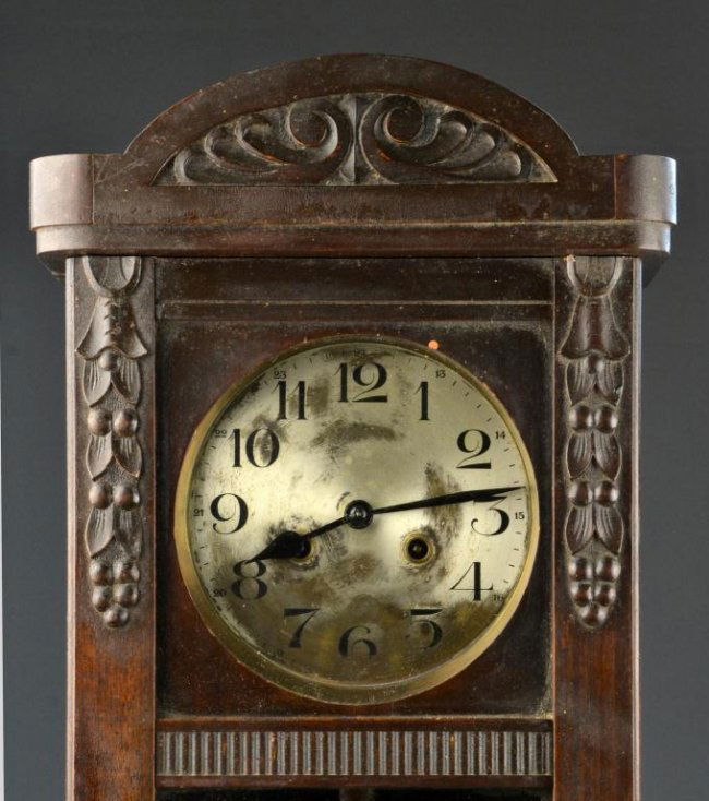 Antique German Pendulum Wall Clock : Lot 275
