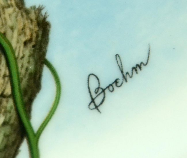 (8) Edward Boehm Porcelain Owl Plate Collector Plates : Lot 494