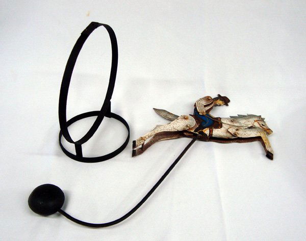 Mechanical Balancing Metal Bucking Horse Toy : Lot 2006