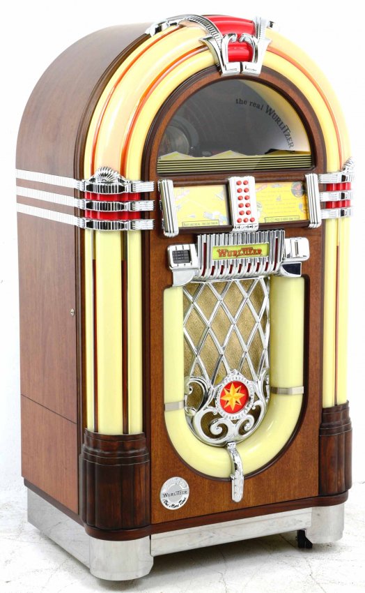 Nostalgic Wurlitzer 1015 CD Jukebox Bubbler CD Player : Lot 121