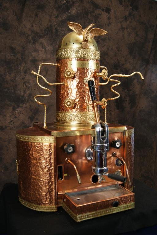 Victoria Arduino Brass & Copper Espresso Machine : Lot 74